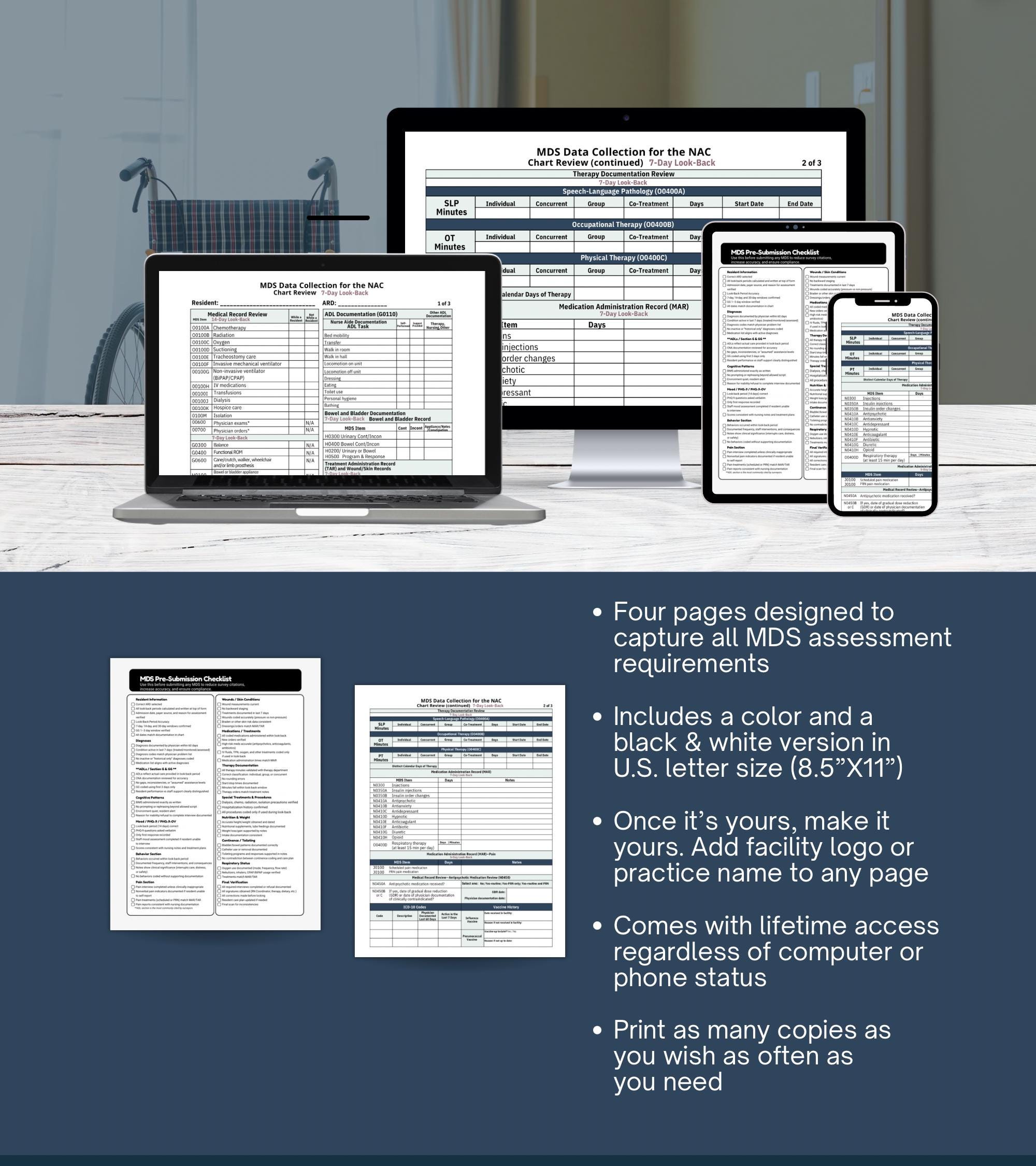 MDS 3.0 Assessment & Interview Cheat Sheet, Nursing Home Coordinators ...