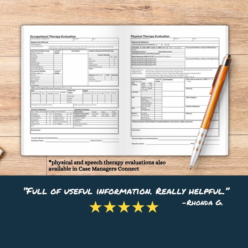 Occupational Therapy Evaluation Form, OT Home Visit Note, Occupational ...