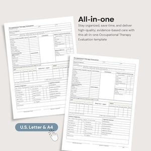 Occupational Therapy Evaluation Form, Occupational Therapist Session ...