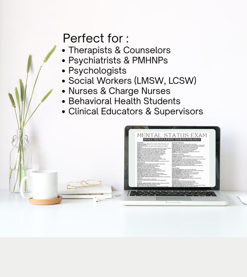 Mental Status Exam (MSE) Toolkit & Documenting Guide - Clinical Tool ...