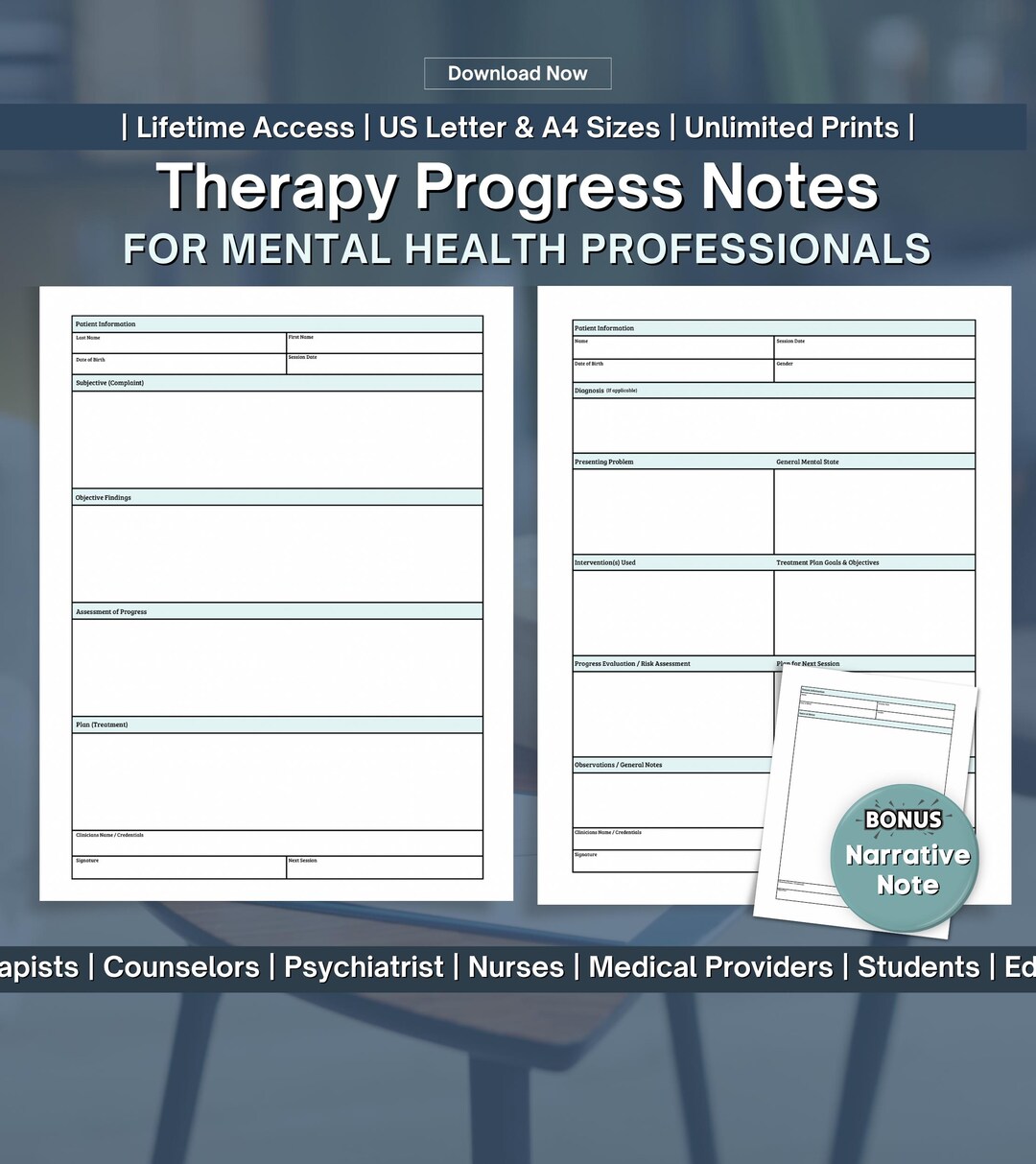 SOAP Note, Social Worker Visit Template, Case Management Forms ...