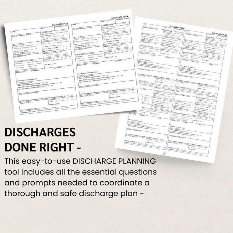 Discharge Planning Form | Care Coordination & Transition of Care Tool ...