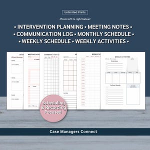 Case Management Caseload Planner: 21 Pages of Tools, Templates ...