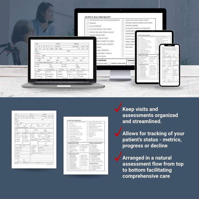 Home Health Nurse Home Visit, Hospice Nurse Visit Form, Palliative Care ...