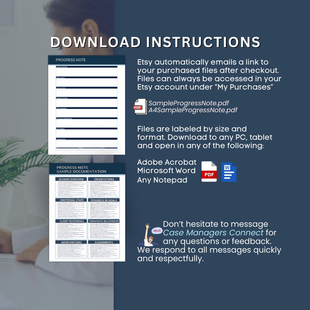 Progress Note Cheat Sheet & Documentation Guide, Mental Health ...