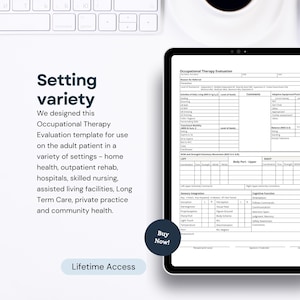 Occupational Therapy Evaluation Form, Occupational Therapist Session ...