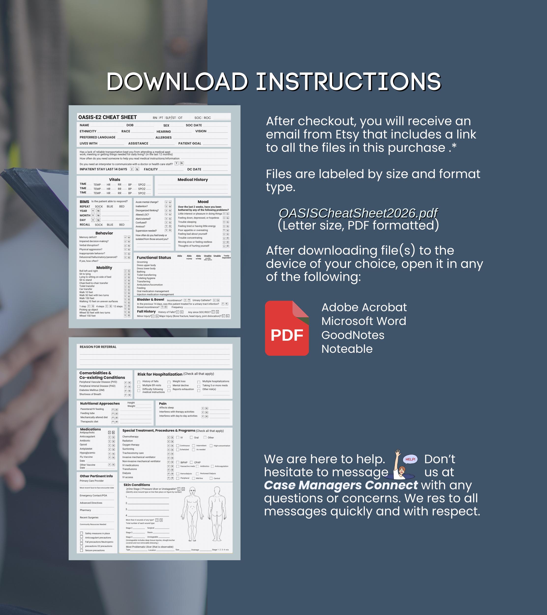 OASIS-E2 Cheat Sheet: Home Health Nurse OASIS E1 Start of Care Skilled ...