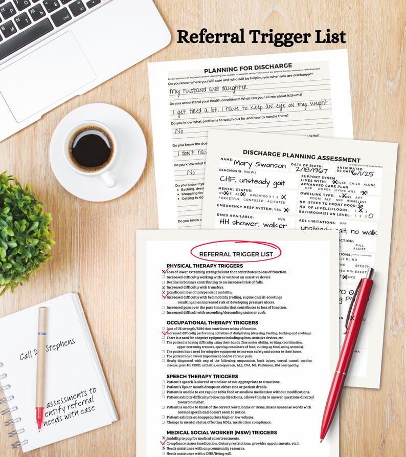 Discharge Planning Assessment Template, Discharge Referral Evaluation ...