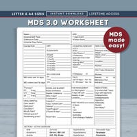 FY26_MDS PDPM Worksheet Combo With Projection_caa_10.1.25 - Etsy