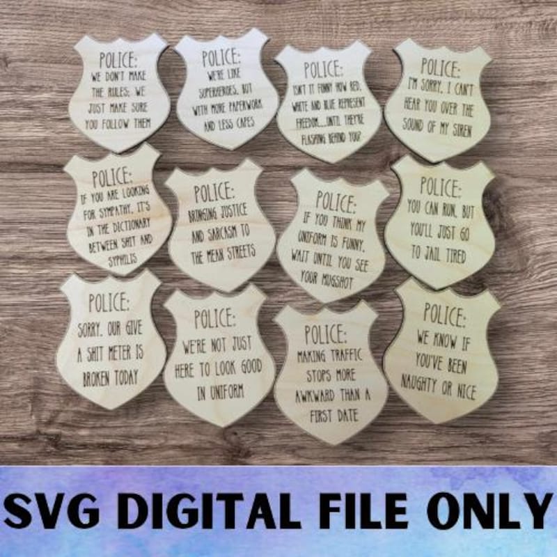 Police Magnets Svg - Etsy