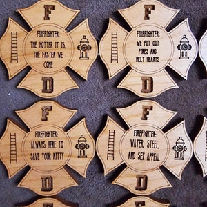 SVG Firefighter Magnet SVG - Digital File Download - Glowforge Mira ...