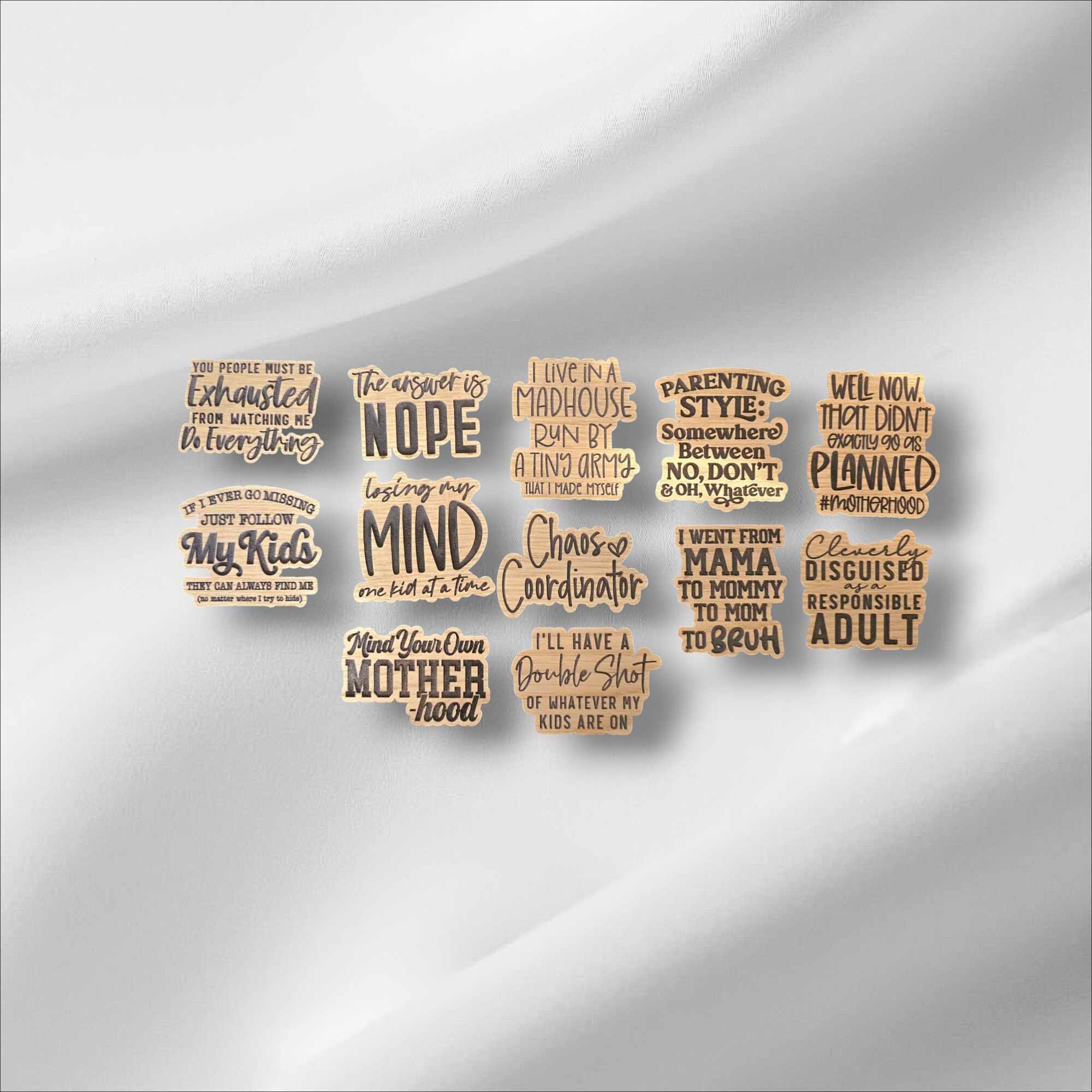 SVG MOM V4 Magnet Set - Digital Download-glowforge, Mother, Motherhood ...