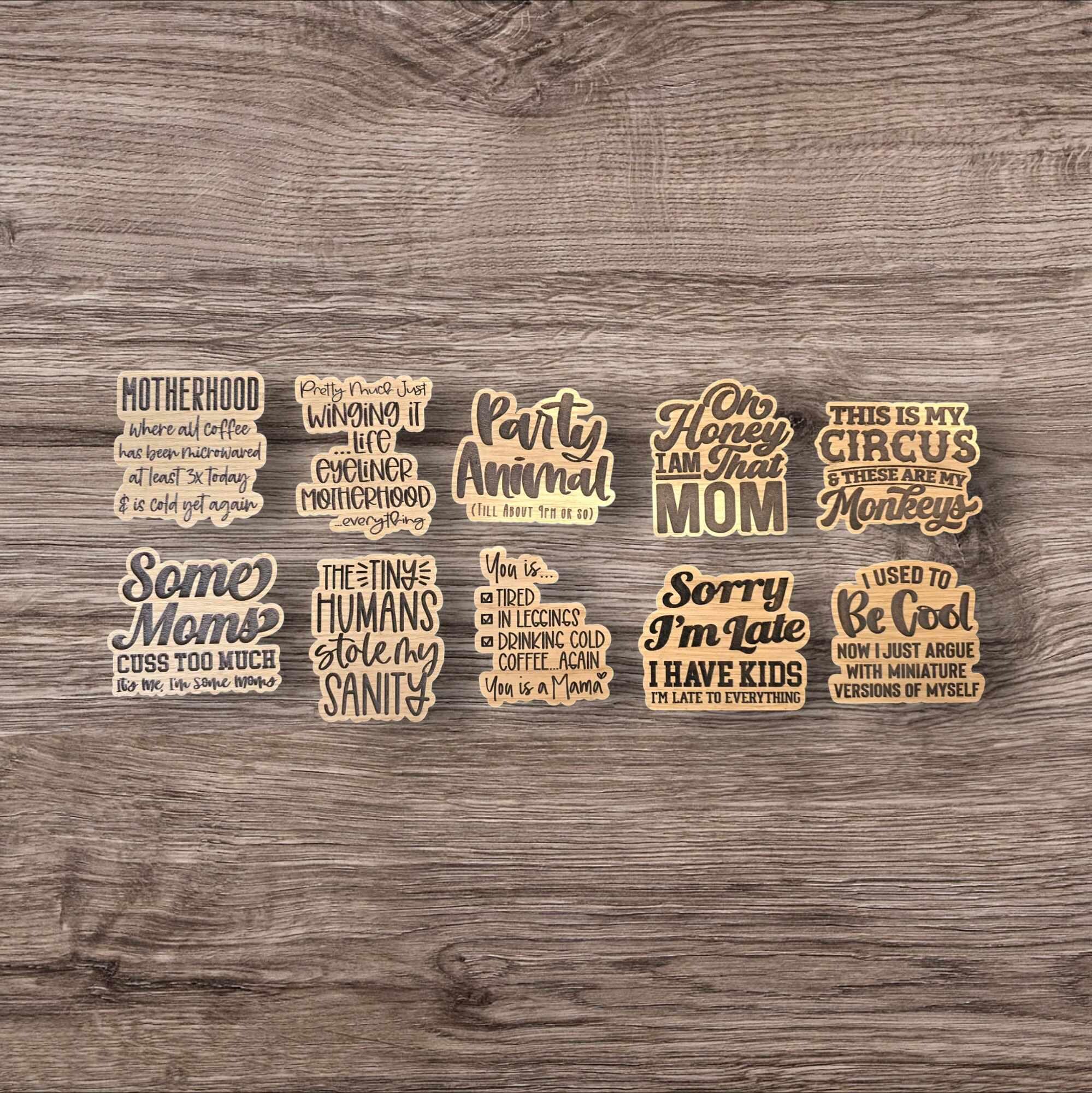 SVG MOM V5 Magnet Set - Digital Download-glowforge, Mother, Motherhood ...