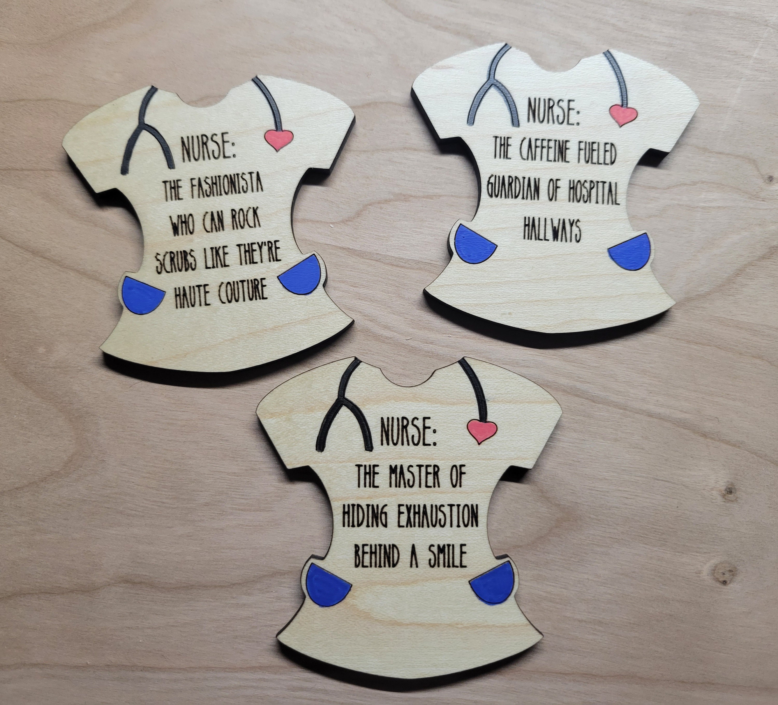 SVG Nurse RN V1 Magnet - Digital File Download - Glowforge File, Funny ...