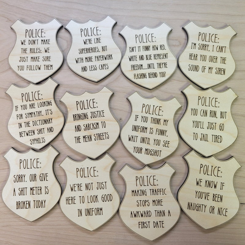 Police Sayings - Etsy