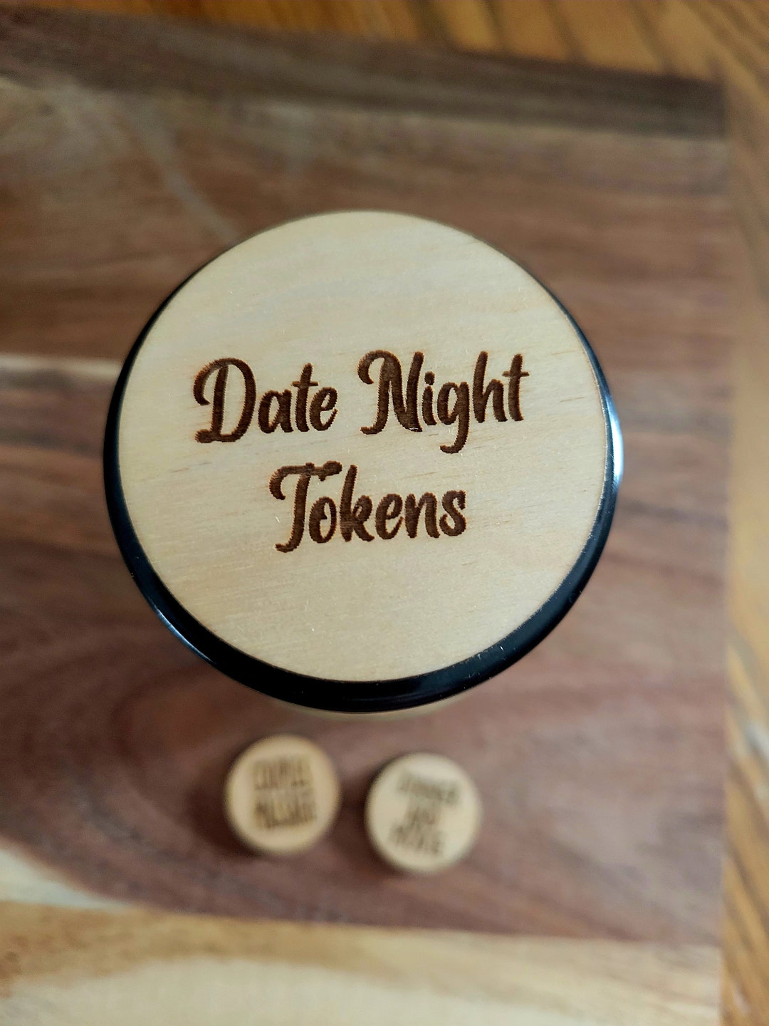 Date Night Token Jar With Completed Tokens for Fun Activities - Etsy