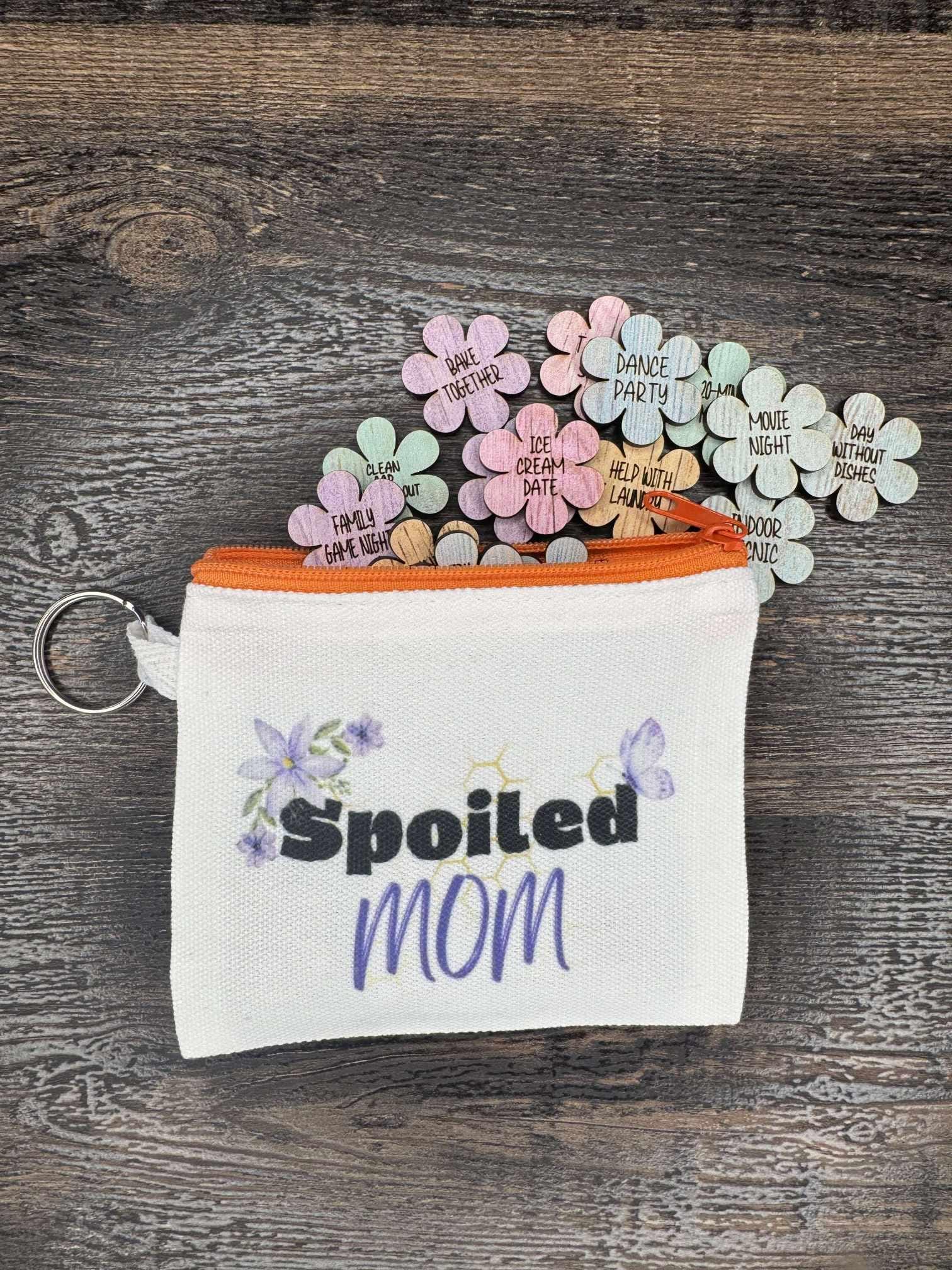 SVG Spoiled Mom Tokens - Digital File Download - Glowforge File, Mother ...