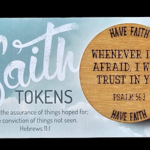 SVG Faith Tokens -digital File Download - Glowforge File, Affirmations ...