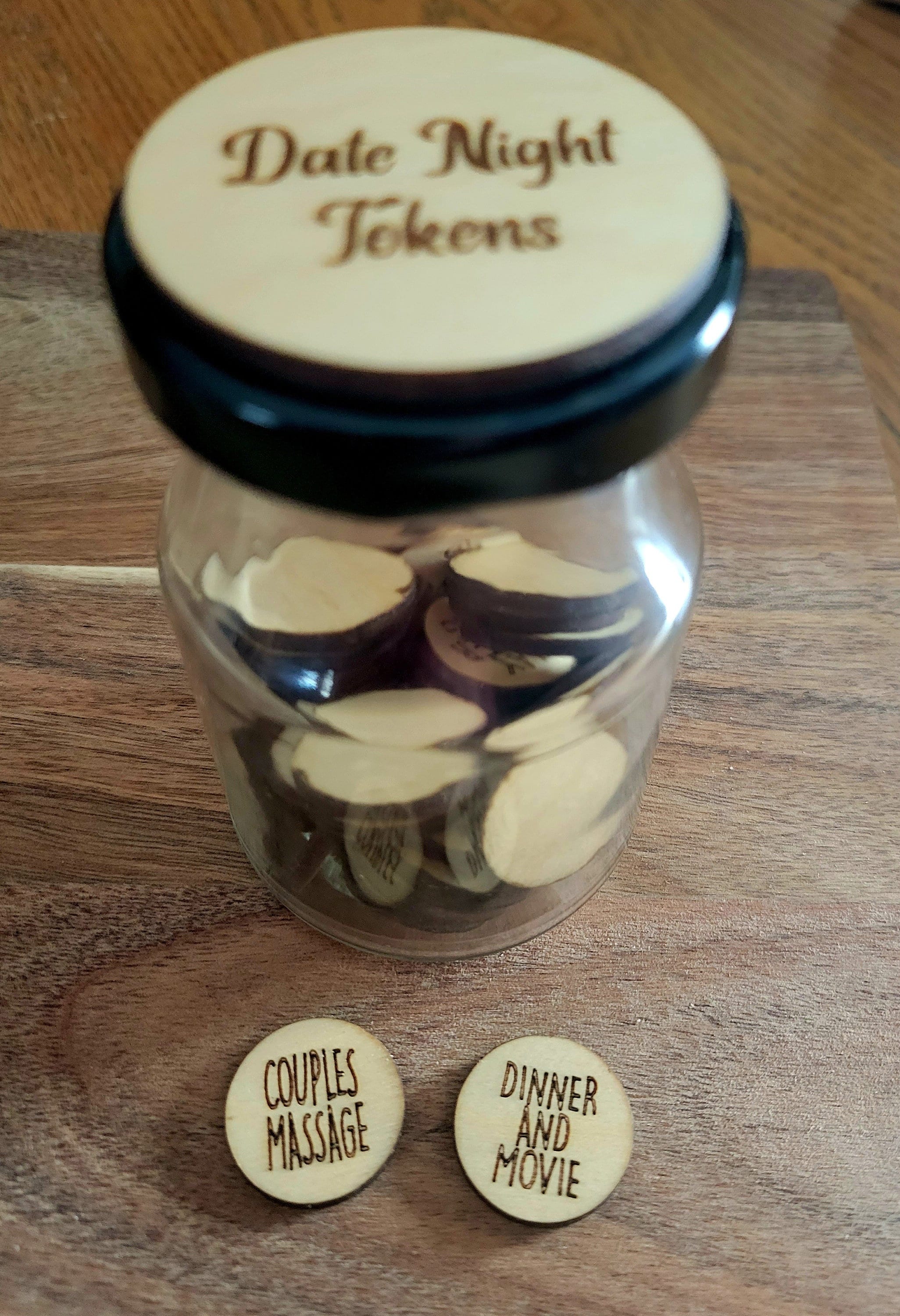 SVG Date Night Token - Digital File Download - Glowforge File ...