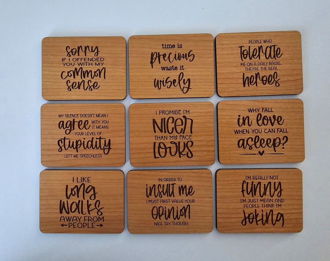 V3 Sarcastic Magnet Set Version 3 SVG Digital File Download Glowforge ...