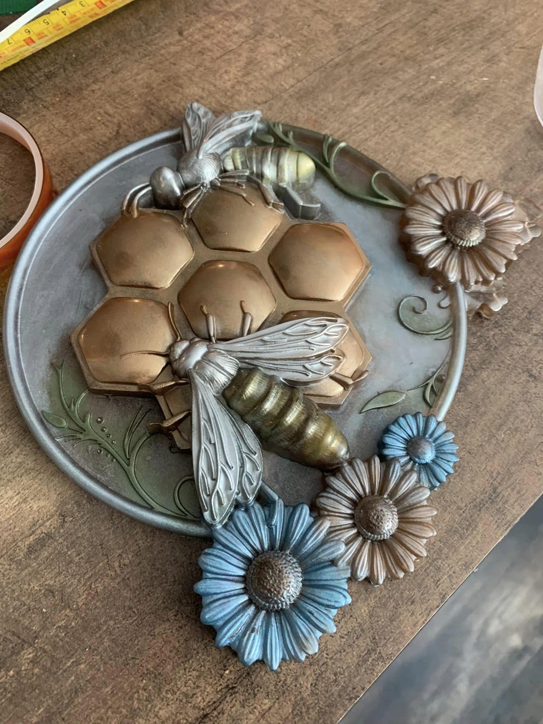 Bee and Flowers Resin Mold Made to Order - Etsy