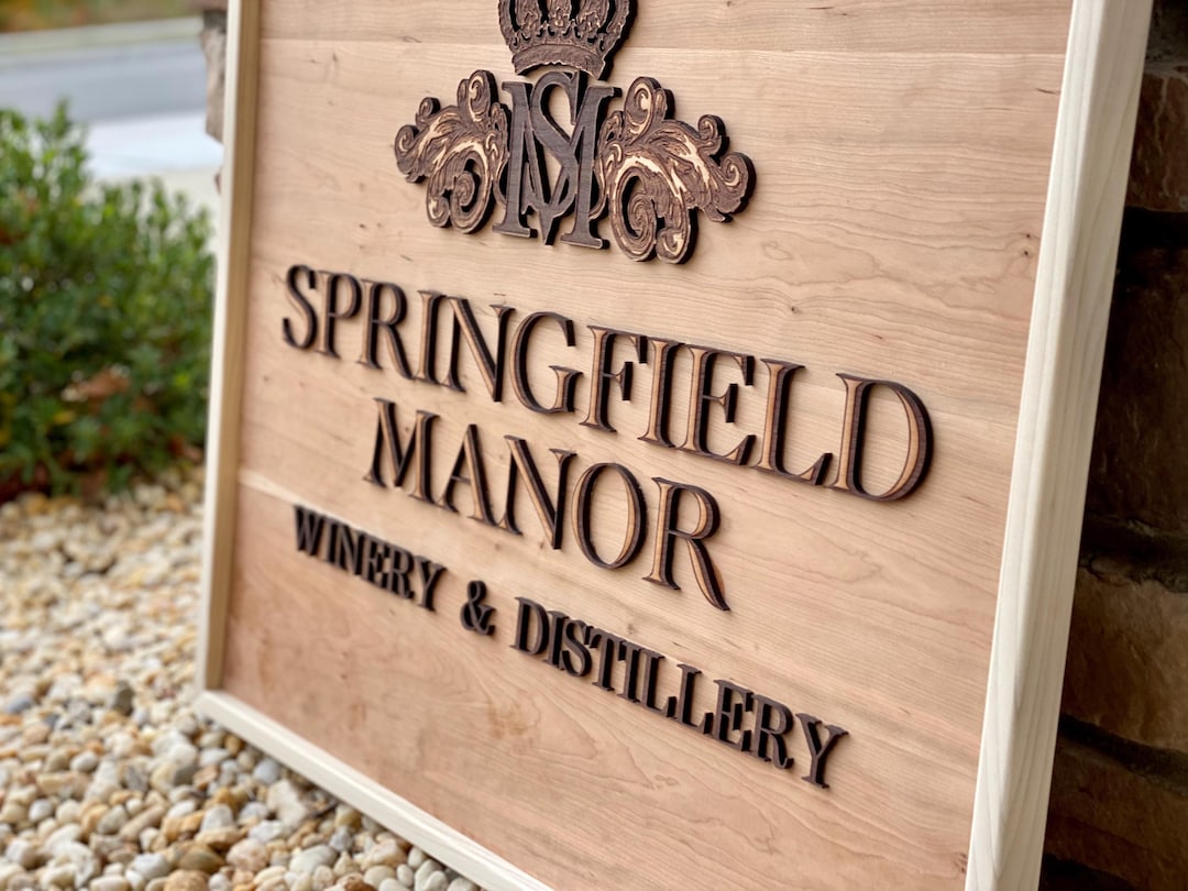 Custom Wooden Business Logo Sign | Personalized Handcrafted Wood Signs ...