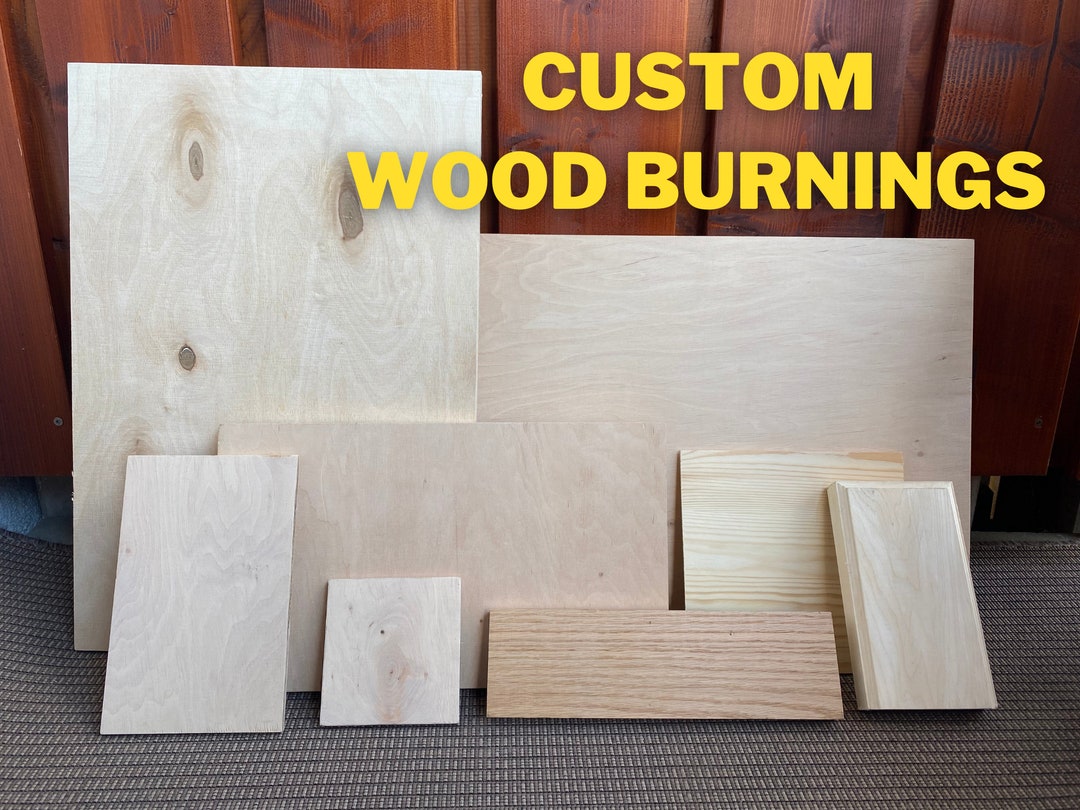 Custom Wood Burning, Hand Crafted Pyrography Art, Any Design Handmade ...