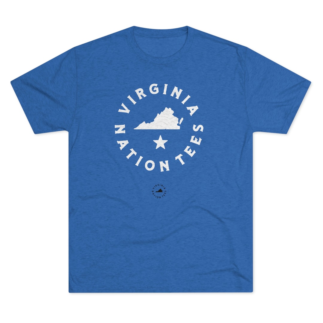 Virginia Nation Tees Circle Tee SPECIAL Unisex Tri-blend Crew Logo Tee ...