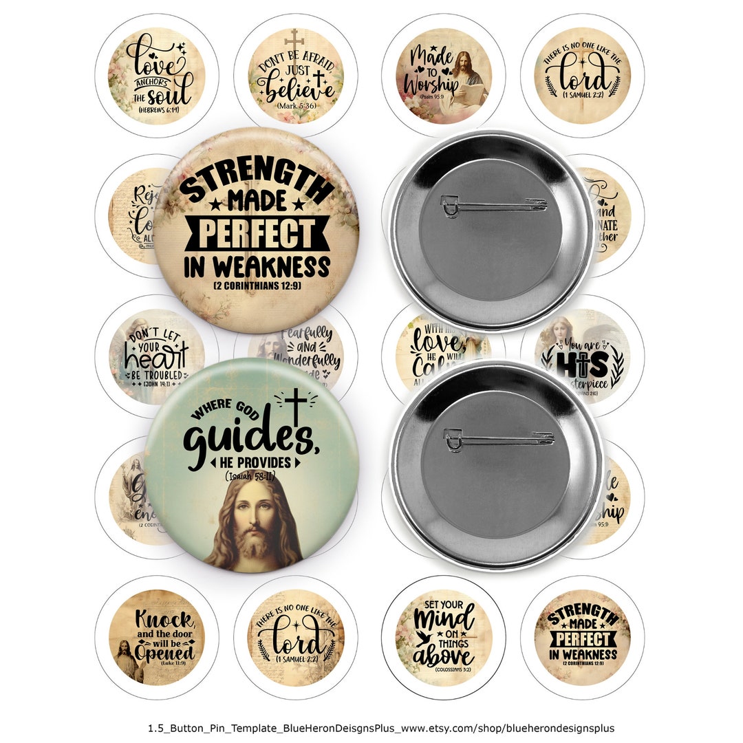 1.5 in Christian Button Pin-religious Button Buy 3 Get 1 Free ...