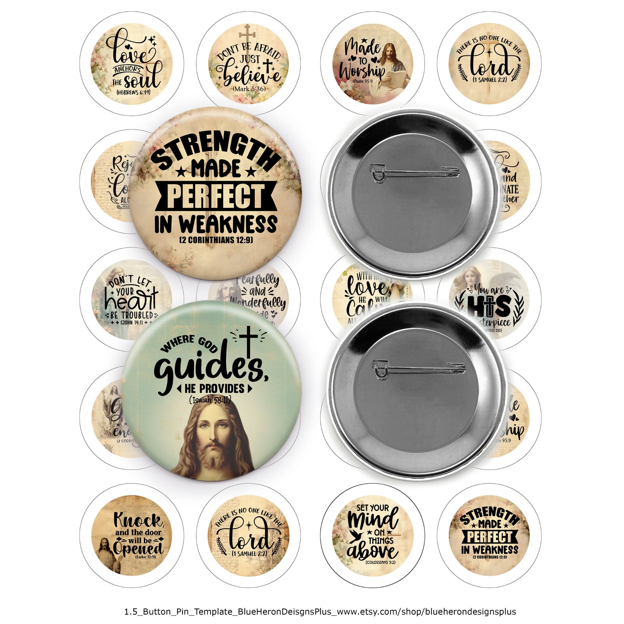 1.5 in Christian Button Pin-religious Button Buy 3 Get 1 Free ...