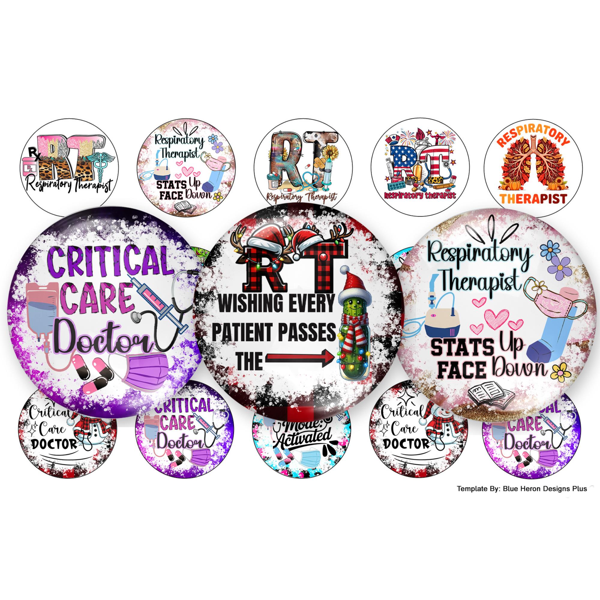 Respiratory Therapist, Critical Care Doctor 1 Inch Bottle Cap Images ...
