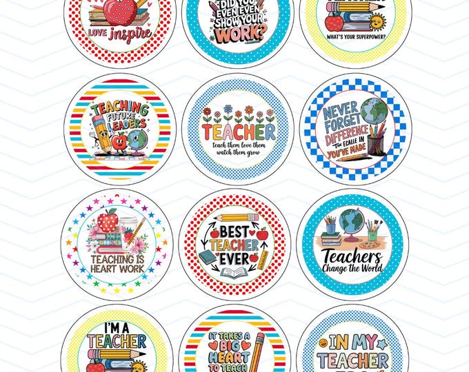 Teacher Appreciation Buttons, Best Teacher Ever, 2.25 in Pinback Butons ...