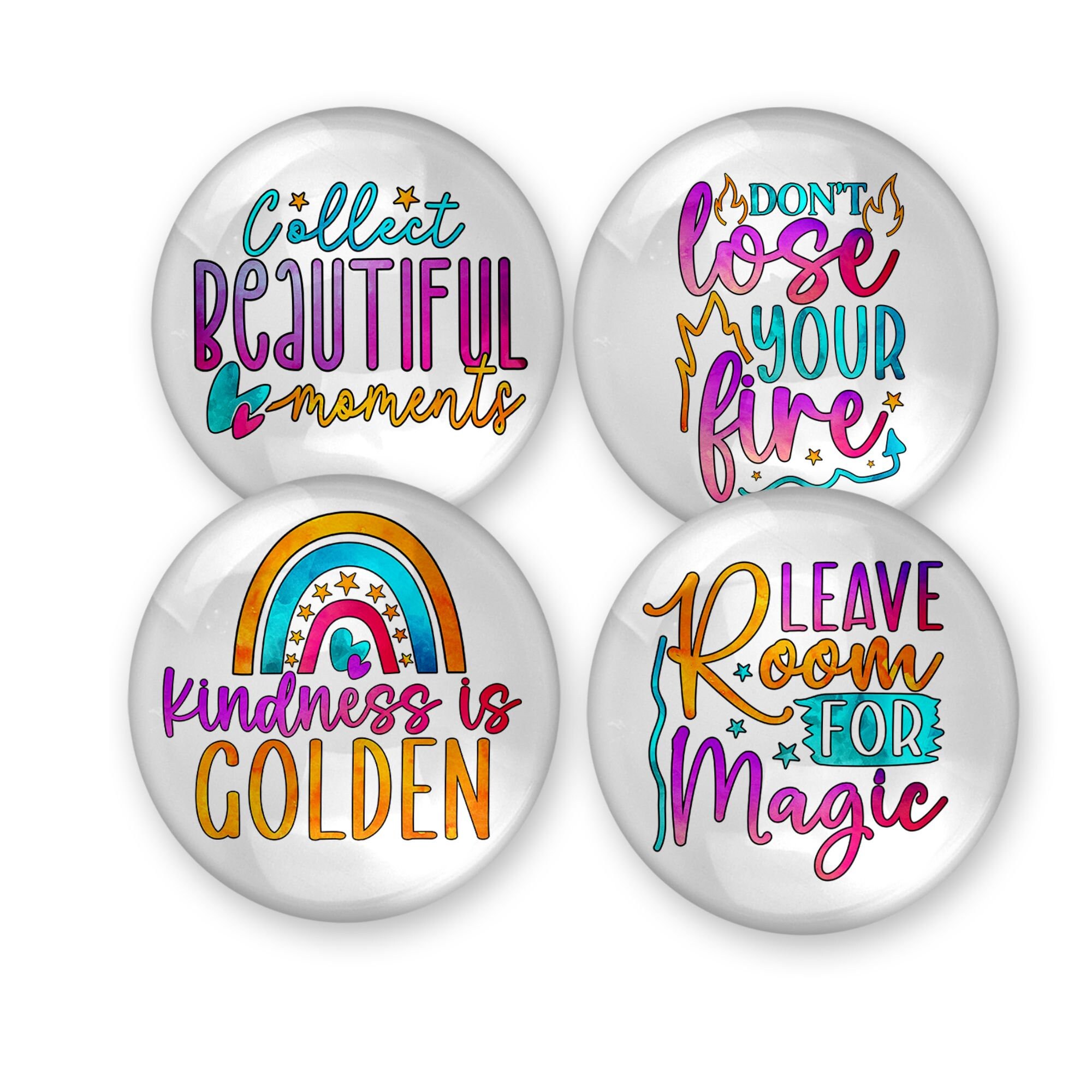 Think Positive Quotes-1 Inch Bottle Cap Images Buy 3 Get 1 Free-4x6 ...