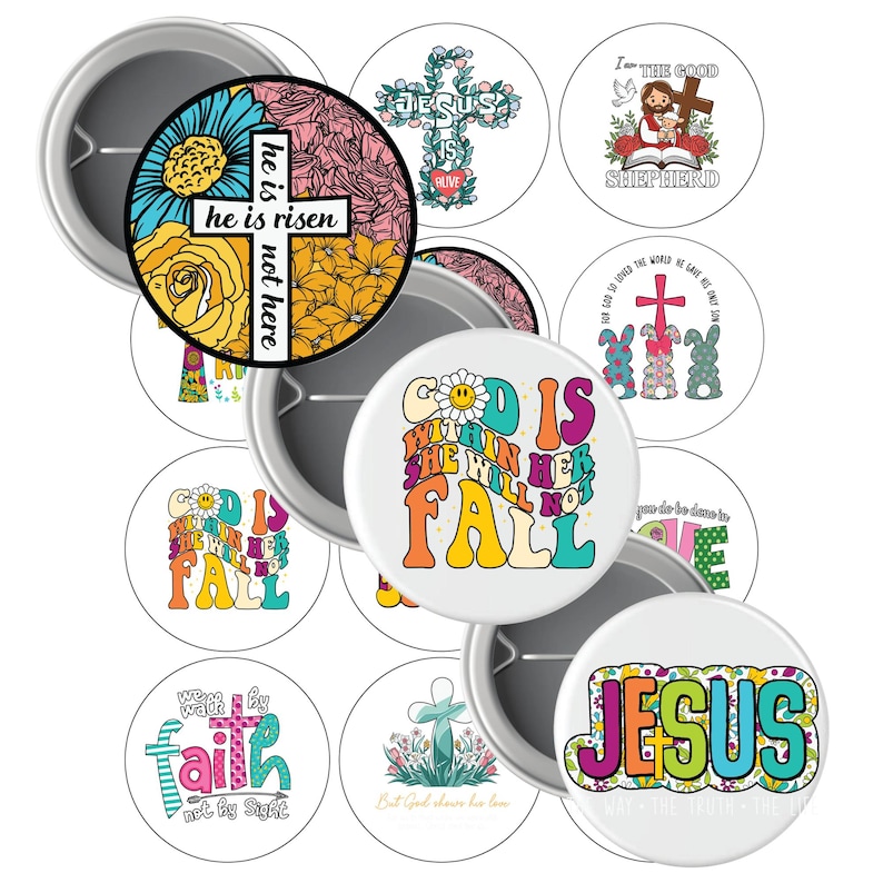 Pray Everyday Christian 2.25-button Pin -8.5x11 Sheet. Digital Download ...
