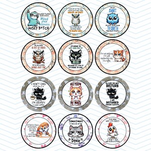 2.5 Inch- Fun Sassy Animal Joke Quotes -buy 3 Get 1 Free-direction-8 ...