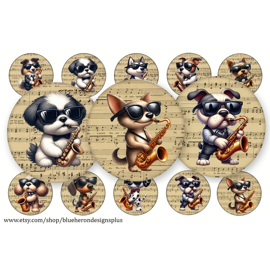 Dogs-boys in the Band Image Mix -1-inch Bottle Cap Images- 4x6 Sheet ...