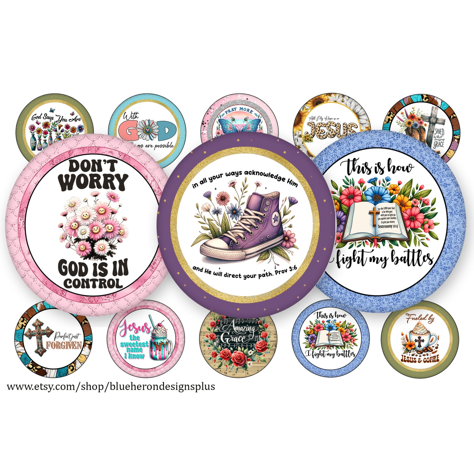 Christian Big Mix Religious Quotes-1 Inch Bottle Cap Images Buy 3 Get 1 ...