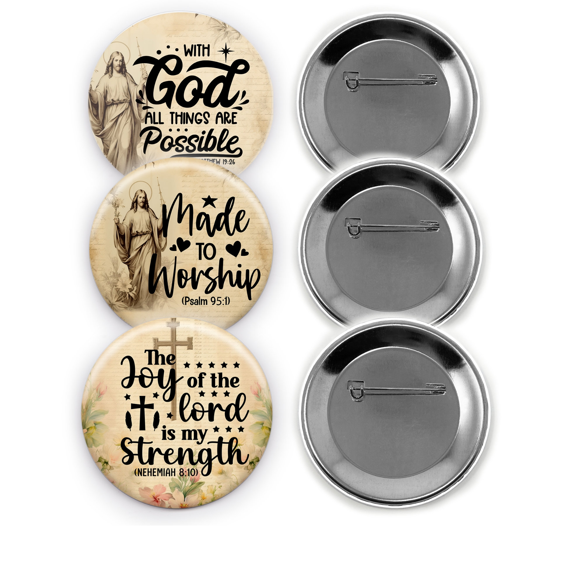 1.5 in Christian Button Pin-religious Button Buy 3 Get 1 Free Direction ...