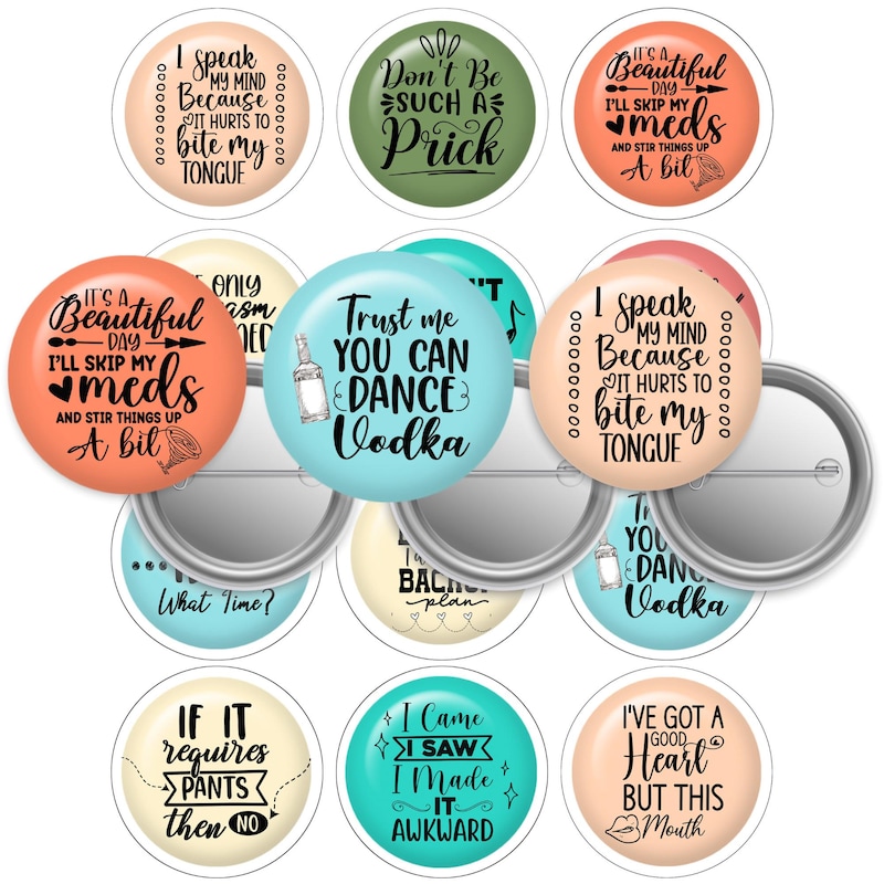 Fun Pins Button - Etsy UK
