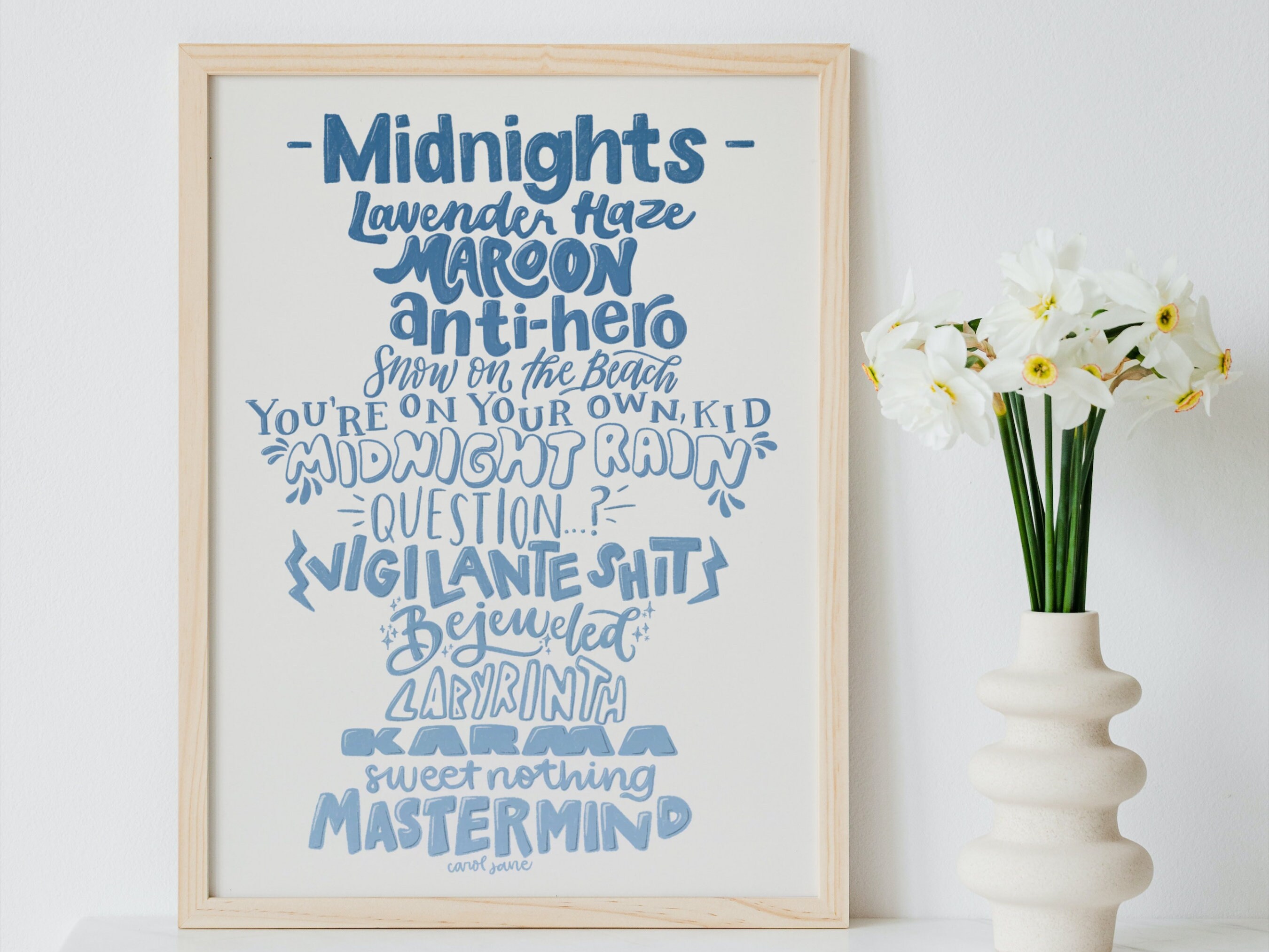 Midnights Album Taylor Swift Track List DIGITAL DOWNLOAD Swiftie Taylor ...