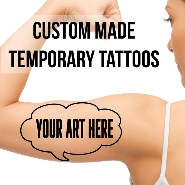 Custom Temporary Tattoo - Etsy