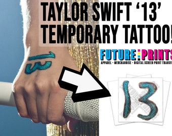 13 Taylor Swift Temporary Tattoos in 4 Shades of Blue. 13 - Etsy