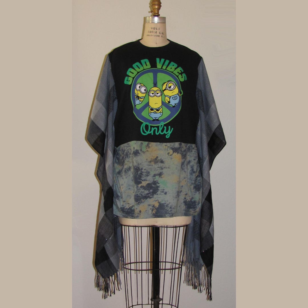 Upcycled Minions T-shirt Poncho - Etsy
