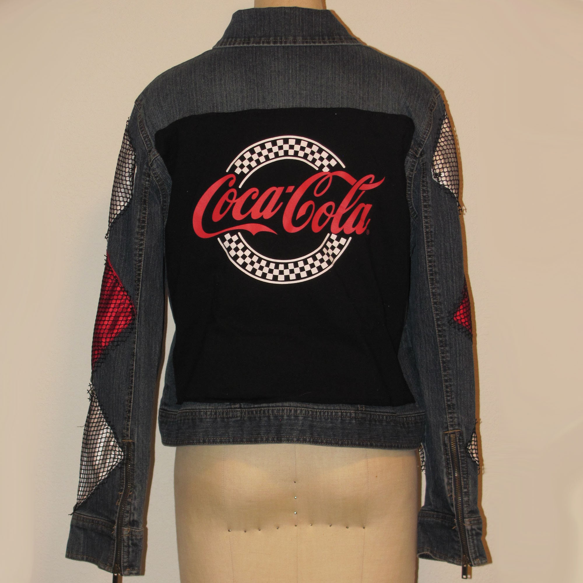 Upcycled Coca Cola ™ Racing Team Denim Jacket - Etsy
