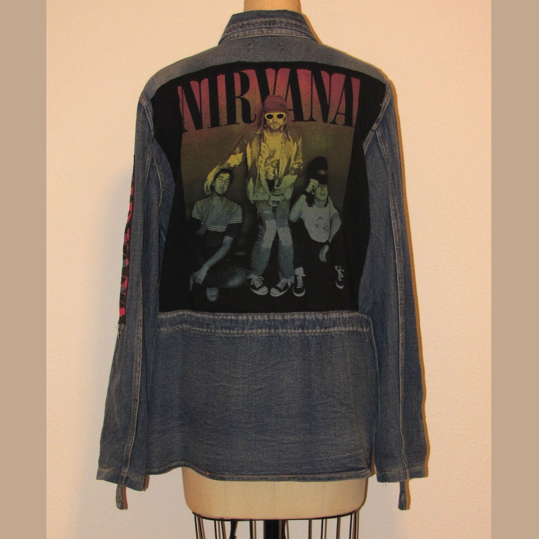 Upcycled Denim Nirvana Jacket - Etsy