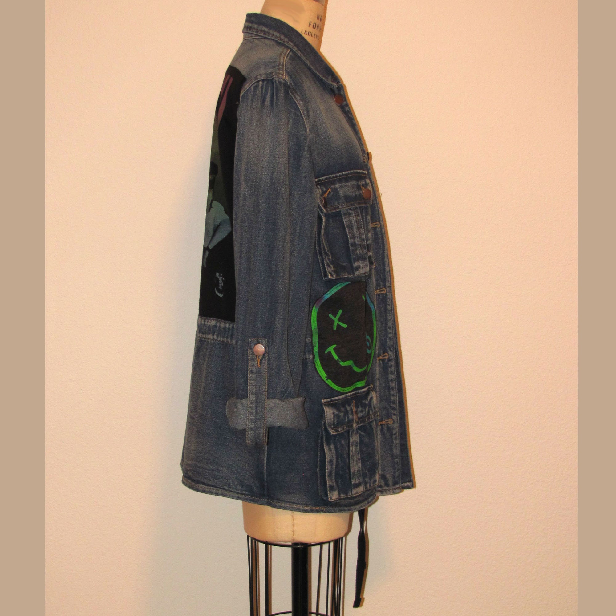 Upcycled Denim Nirvana Jacket - Etsy