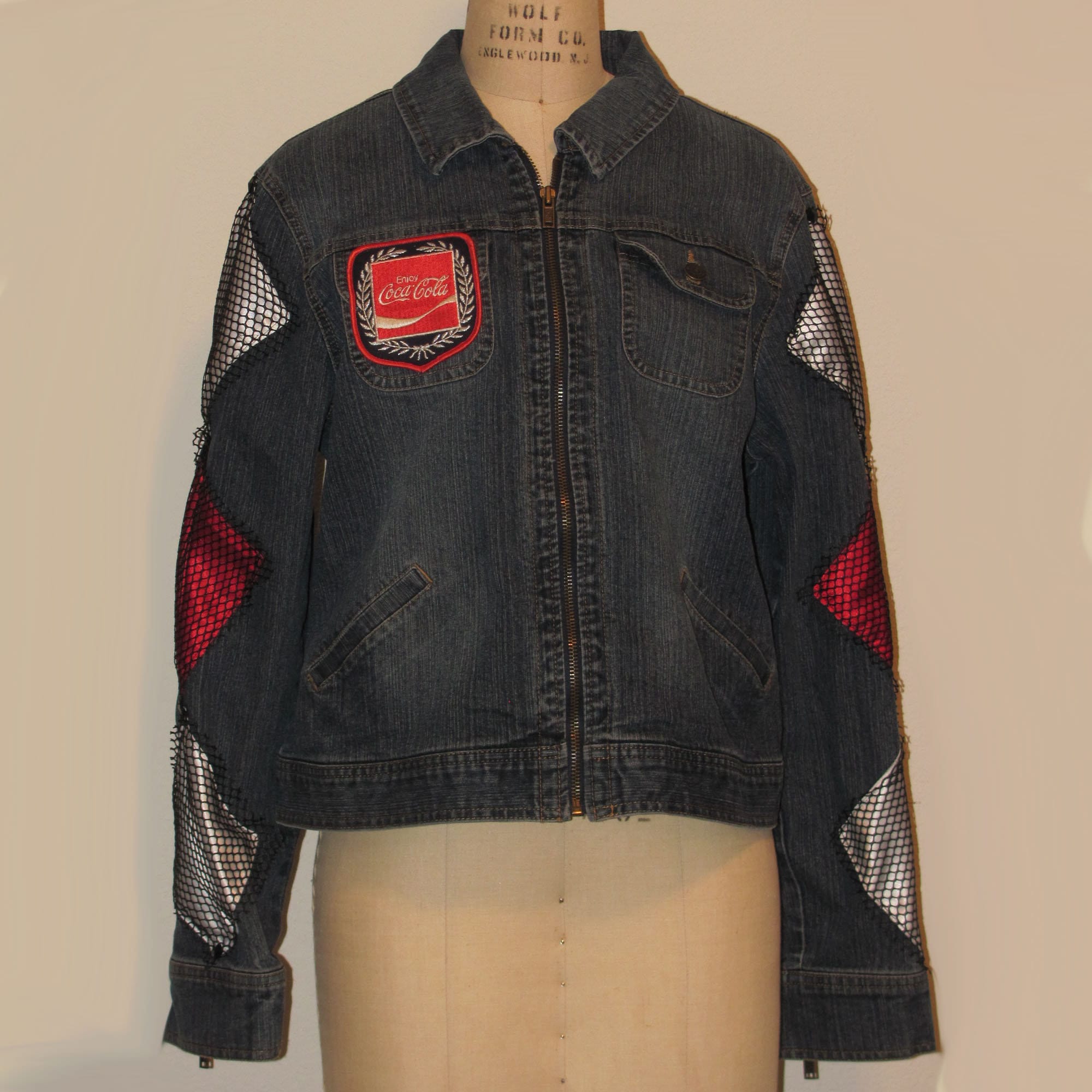 Upcycled Coca Cola ™ Racing Team Denim Jacket - Etsy