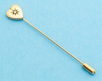 Heart Stick Pin | Etsy