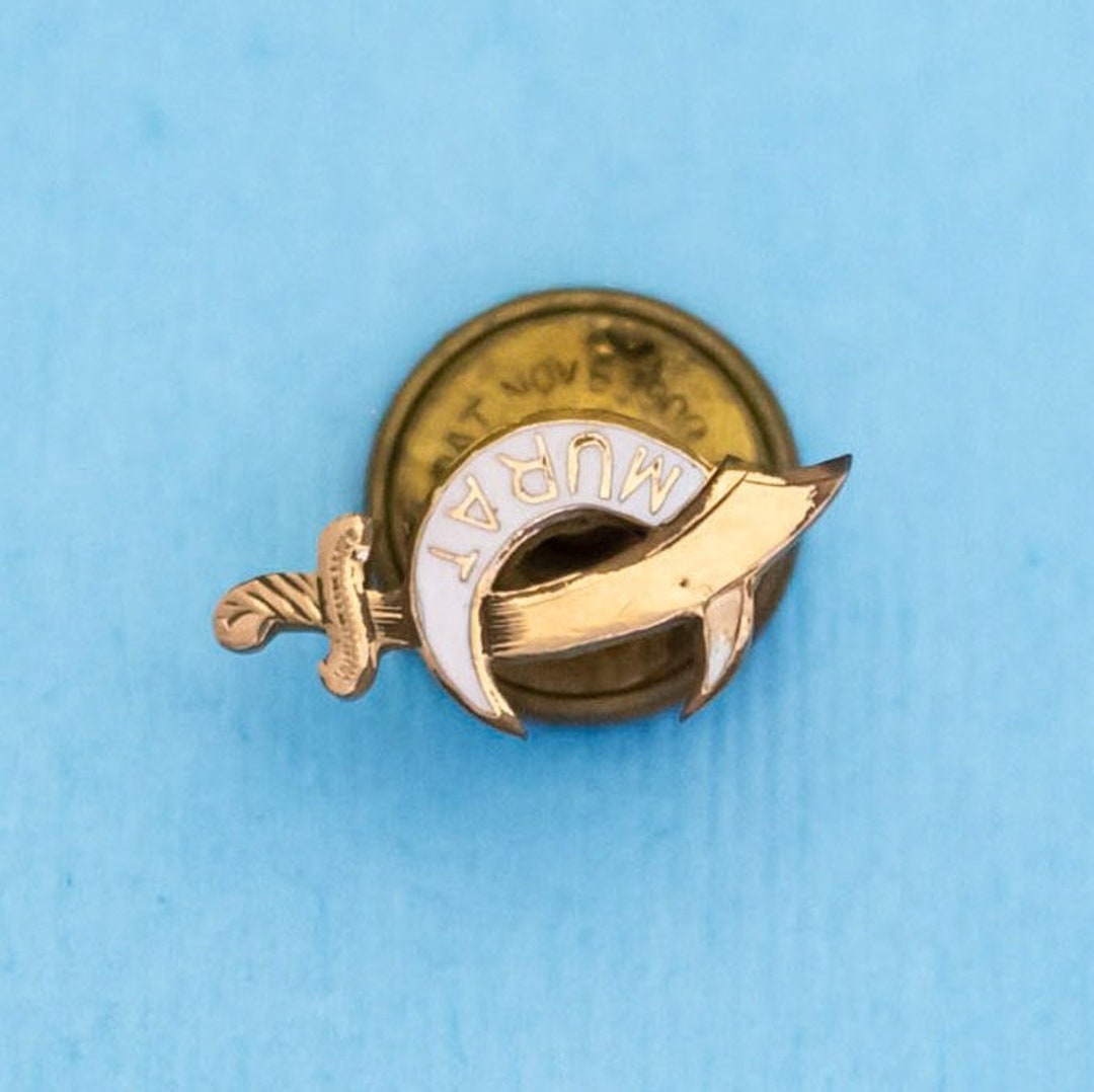 Vintage Murat Crescent Moon Royal Falchion Sword Pin - N30 - Etsy