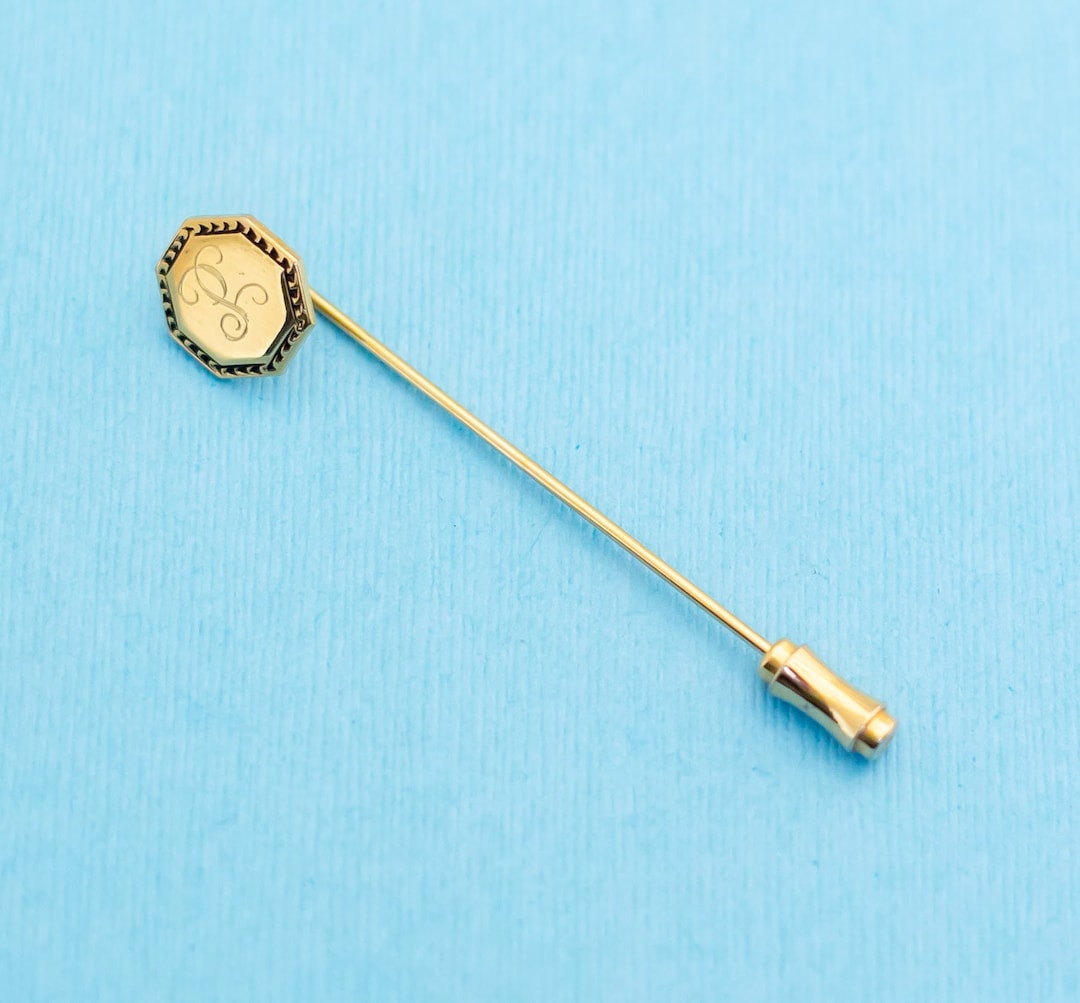 Vintage Beautiful Symbolic Stick Pin - N15 - Etsy